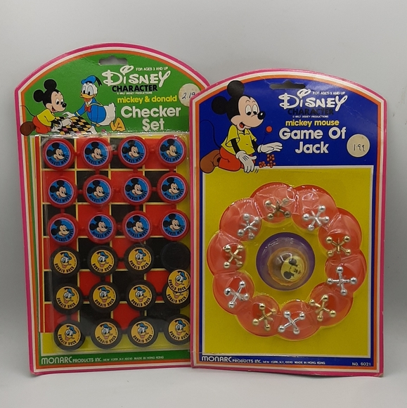Disney | Toys | Vintage Disney Games Mickey Mouse Game Of Jacks Donald ...